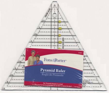 Fons & Porter Pyramid Ruler - Pohlar Fabrics