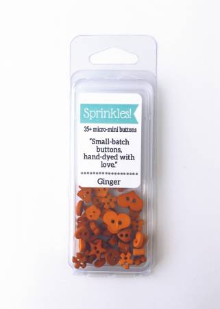 Sprinkles Micro-Mini Buttons Ginger - Pohlar Fabrics